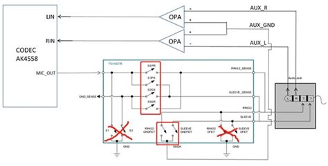 TS3A227E TS3A227E Signal Switching Problem Audio Forum Audio TI E2E Support Forums
