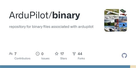 GitHub ArduPilot Binary Repository For Binary Files Associated With Ardupilot