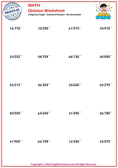 3 digits by 2 digits division worksheets and exercise engworksheets