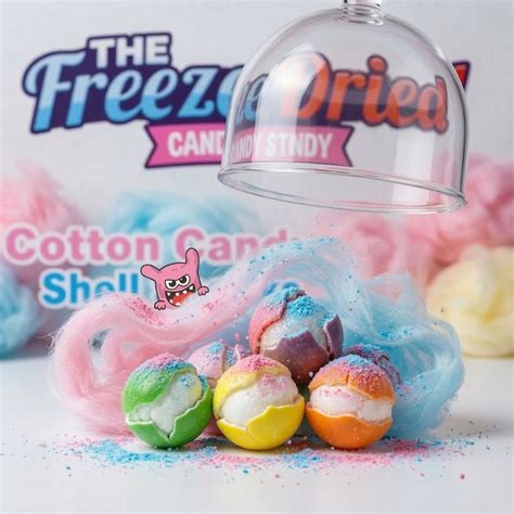 Cotton Candy Shell Shocks Freeze Dried Cotton Candy 4 Ounces The