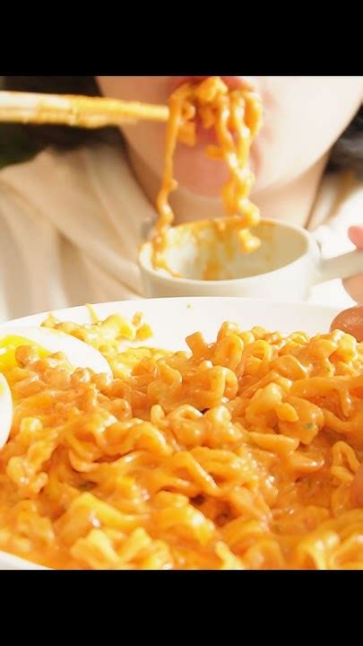 꾸덕한 불닭까르보 먹방🔥 먹방 라면먹방 Asmr Mukbang Spicyfood Youtube