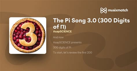 Asapscience The Pi Song 3 0 300 Digits Of Π Lyrics Musixmatch