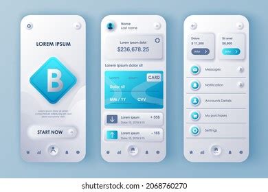Set Ui Ux Gui Screens Delivery Stock Vector Royalty Free Shutterstock