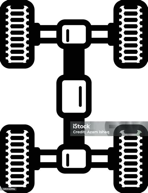 후방 및 전면 자동차 차축 벡터 아이콘 디자인 차량 기본 구조 개념 자동차 서비스 및 자동차 수리점 기호 트럭 예비 부품 기호 자동차 기술자 장비 재고 언더캐리지에 대한
