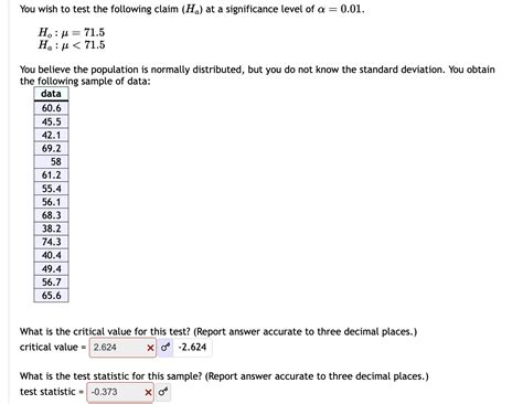 Solved How Do You Find The Critical Value And Know If It Chegg Com