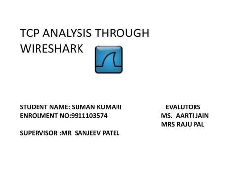 Tcp Analysis Through Wiresshark Ppt