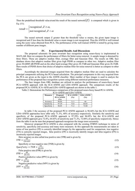 Pose Invariant Face Recognition Using Neuro Fuzzy Approach Pdf