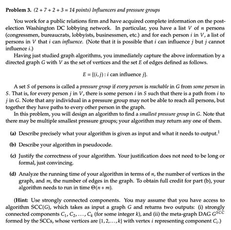 solved describe precisely what your algorithm is given as input and what 1 answer
