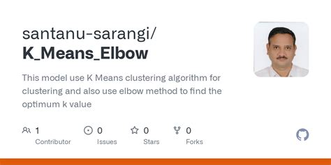 GitHub Santanu Sarangi K Means Elbow This Model Use K Means