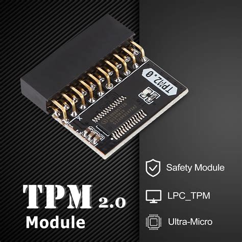Generic Tpm 2 0 Encryption Security Module 20 Pin Motherboard Replacement Part Module