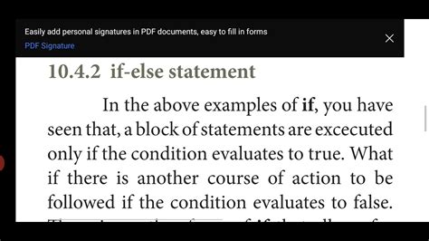 Xi Std Computer Science Chapter10 If Else Youtube