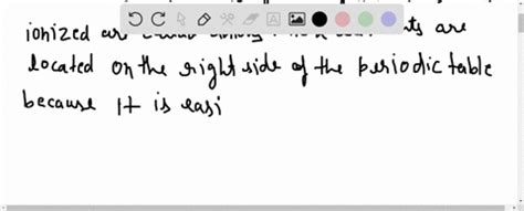 SOLVED An Element Forms A Negative Ion When Ionized On What Side Of The Periodic Table Is The