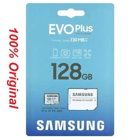 Samsung EVO Plus Carte mémoire 128GB microSDXC™ UHS U3 V30 4K For Phone ...