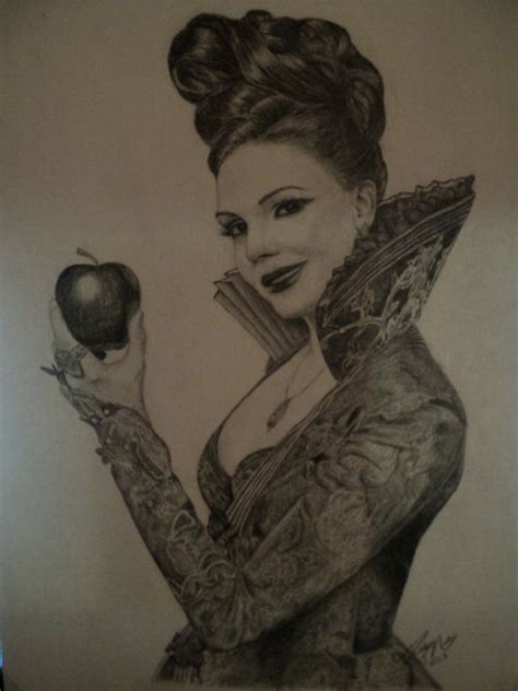 Evil Queen Cool Drawings Once Upon A Time Drawings