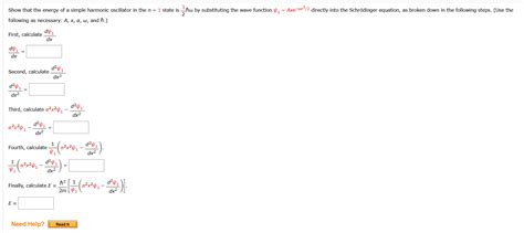 Solved following as necessary A x α ω and ℏ First Chegg