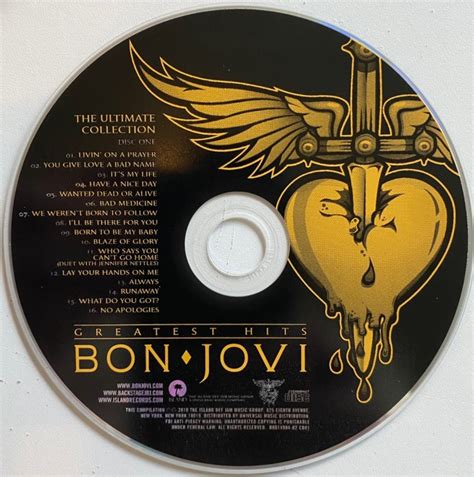 Bon Jovi ‘greatest Hits The Ultimate Collection 2010 Album