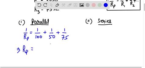 Solved Consider Three Resistors With Values R 20 R 25 And R 30 Showing All Your Working
