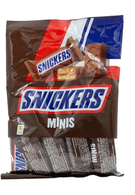 Шоколадный батончик Snickers Minis 180 г Id 97897059