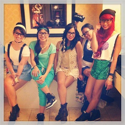 Creative Disney Princess Group Costumes Hipster Disney Princess