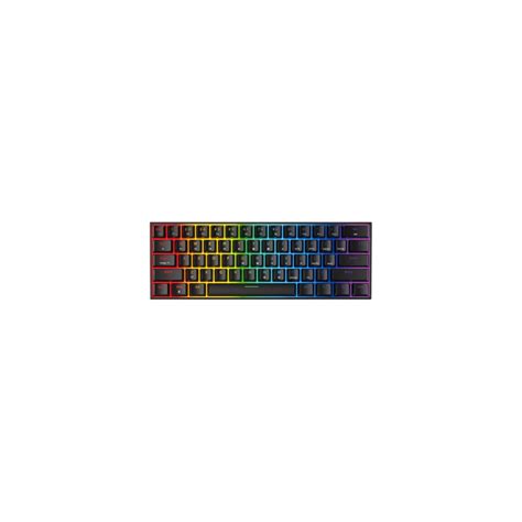 Teclado Mecánico Fantech 60 Maxfit61 Mk857 Rgb Negro Switch Rojo