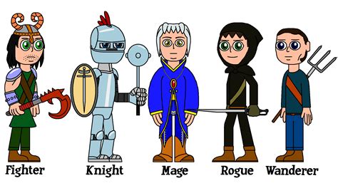 Character Classes Male By Jtbpreston On Newgrounds