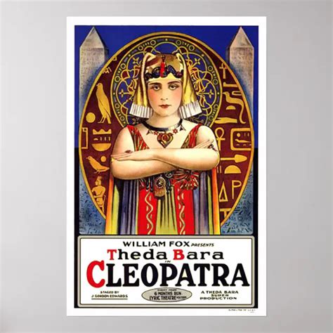 Theda Bara Cleopatra Movie Poster Zazzle