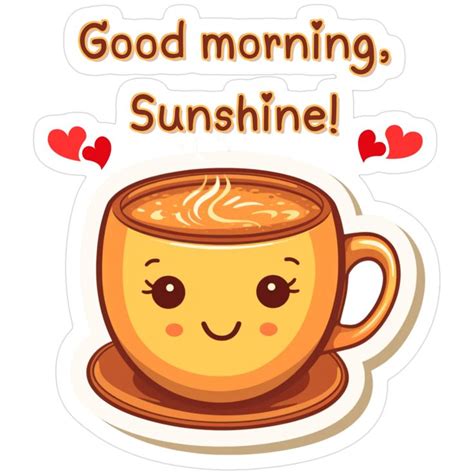 Good Morning Sunshine Sticker For Sale By Sukanda Cute Good