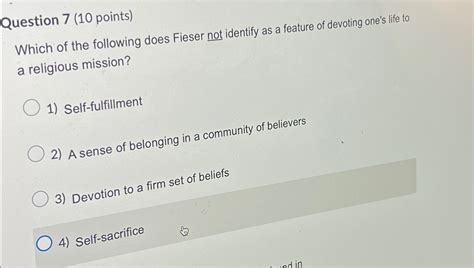 Solved Question 7 10 Points Which Of The Following Does Chegg