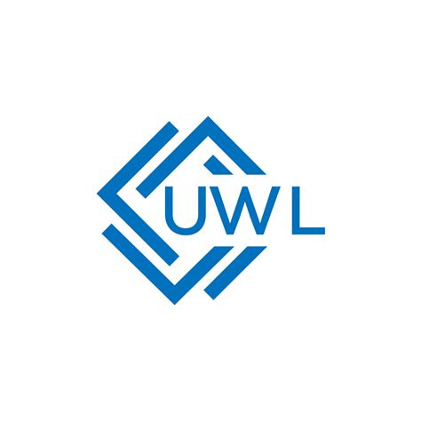 Uwl Tecnología Letra Logo Diseño En Blanco Antecedentes Uwl Creativo
