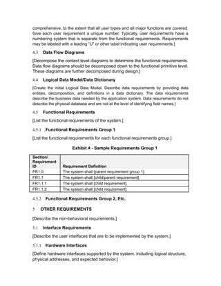 Functional Requirements Document RTF