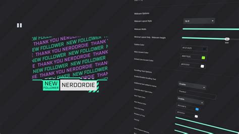 React Reactive Webcam Widget Twitch Events Youtube Events Facebook Events Compatible With