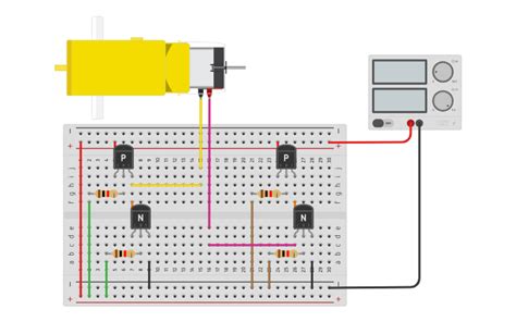 Circuit Design 4 3 1 B H Bridge Construction Using Npn And Pnp