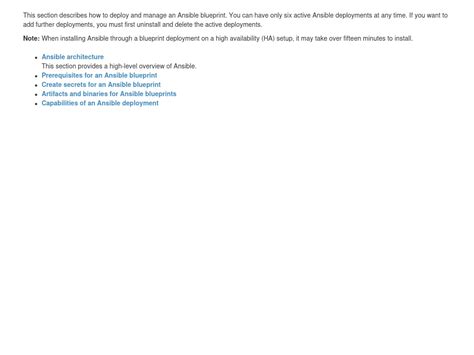 Deploy And Manage An Ansible Blueprint Dell Telecom Infrastructure