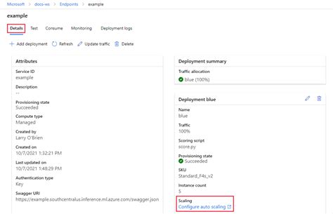자동 크기 조정 온라인 엔드포인트 Azure Machine Learning Microsoft Learn