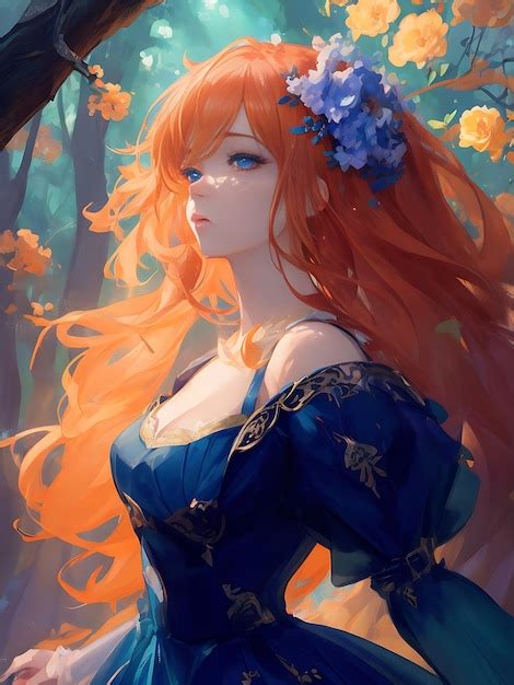 Premium Ai Image Flower Princess 22