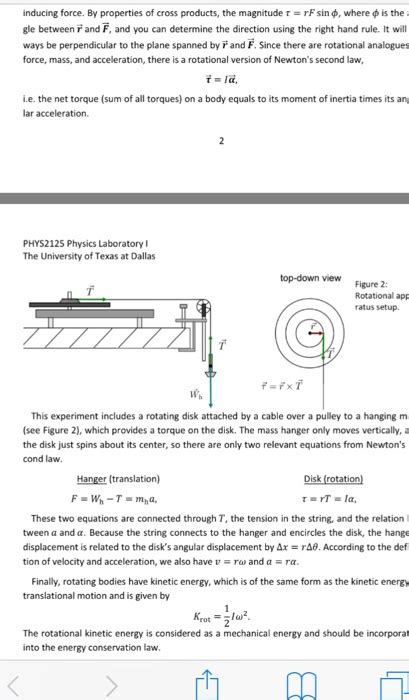 Solved Physics Pre Lab Help Questions 1 2 Chegg Com