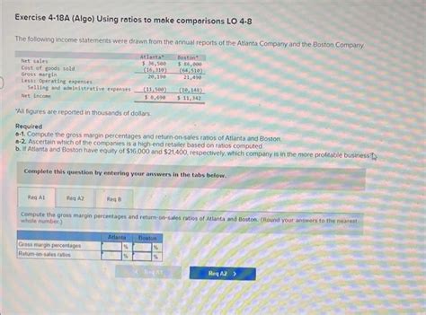 solved exercise 4 18a algo using ratios to make