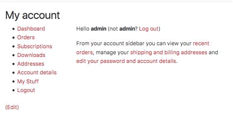 Change The Intro Text On My Account Page In WooCommerce WP Beaches