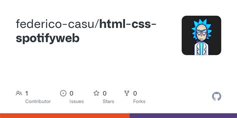 Github Federico Casuhtml Css Spotifyweb