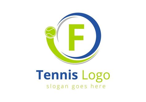 Premium Vector Letter F Tennis Logo Design Vector Template Tennis