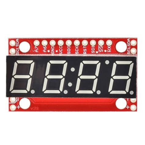 Sparkfun 7 Segment Serial Display White With Atmega328 Mcu Ecks