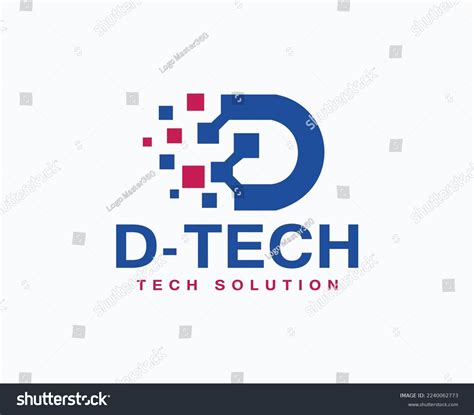 Letter D Tech Solution Logo Stock Vector Royalty Free 2240062773 Shutterstock