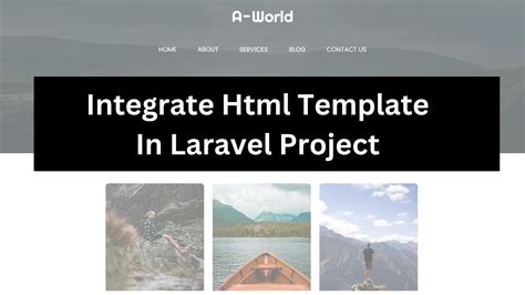 Integrate Html Template In Laravel Project Laravel Blog Website Project Tutorial For Beginners