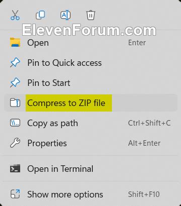 Add Or Remove Compress To ZIP File Context Menu In Windows