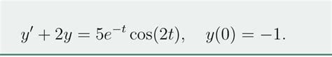 Solved Diffential Equations Solve By Laplace Transformi Am