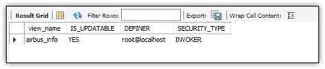 Работа с представлениями в mysql sql ex blog