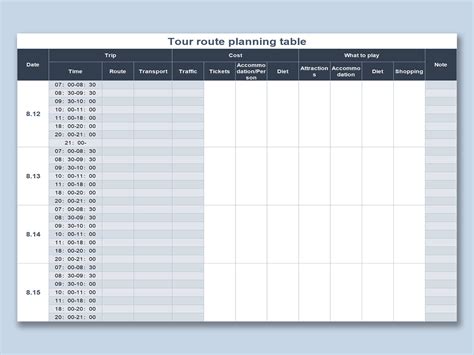 Excel Route Planner Template This Will Determine Whether The Road Trip