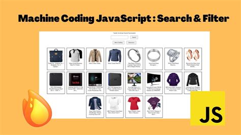 Javascript Machine Coding Project 1 Search And Filter Html Css Js