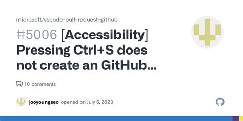 Accessibility Pressing Ctrls Does Not Create An Github Issue Or Pr