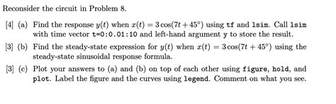 solved 6 a circuit has input x t and output y t related